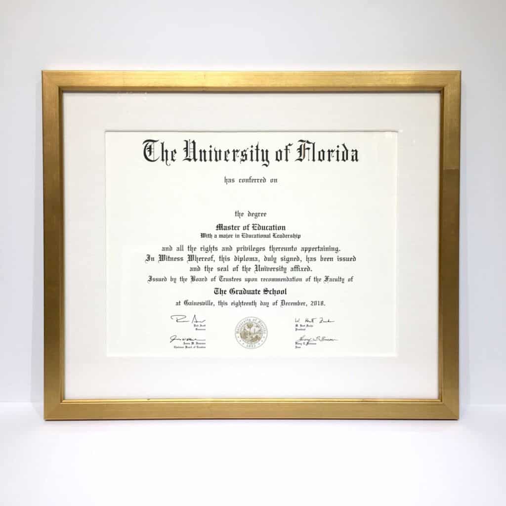 How To Frame Your Diploma To Last A Lifetime
